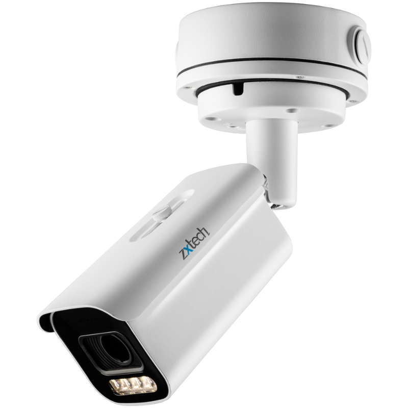 Zxtech 4K 8MP Bullet Motorized Zoom PoE IP CCTV AI Camera | Face ...