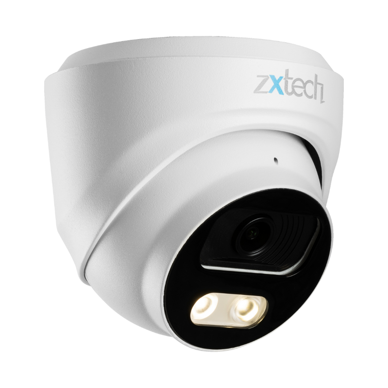 Zxtech Full Colour Night Vision 4K 8MP Dome PoE IP CCTV AI Camera | Fa