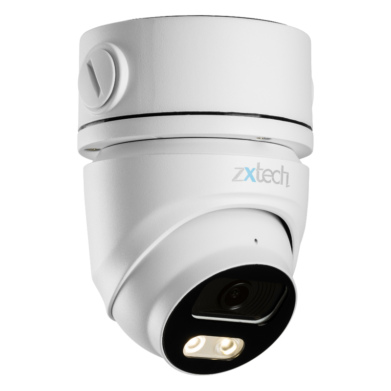 Zxtech Full Colour Night Vision 4K 8MP Dome PoE IP CCTV AI Camera | Fa