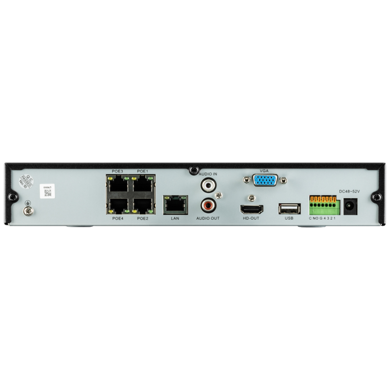 Zxtech Onyx 9CH NVR with 4 PoE - 4K/8 MP Recording