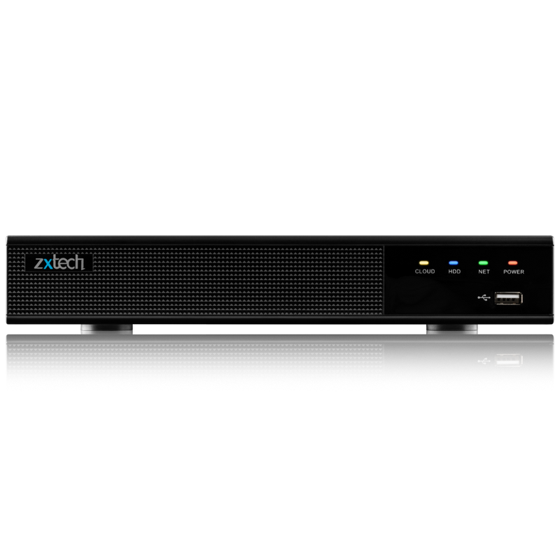 Zxtech Onyx 9CH NVR with 4 PoE - 4K/8 MP Recording